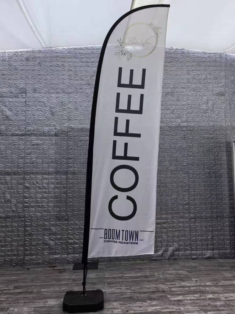 Promote Your Local Cafe with Teardrop Banners – TeardropBannerFlags.com.au