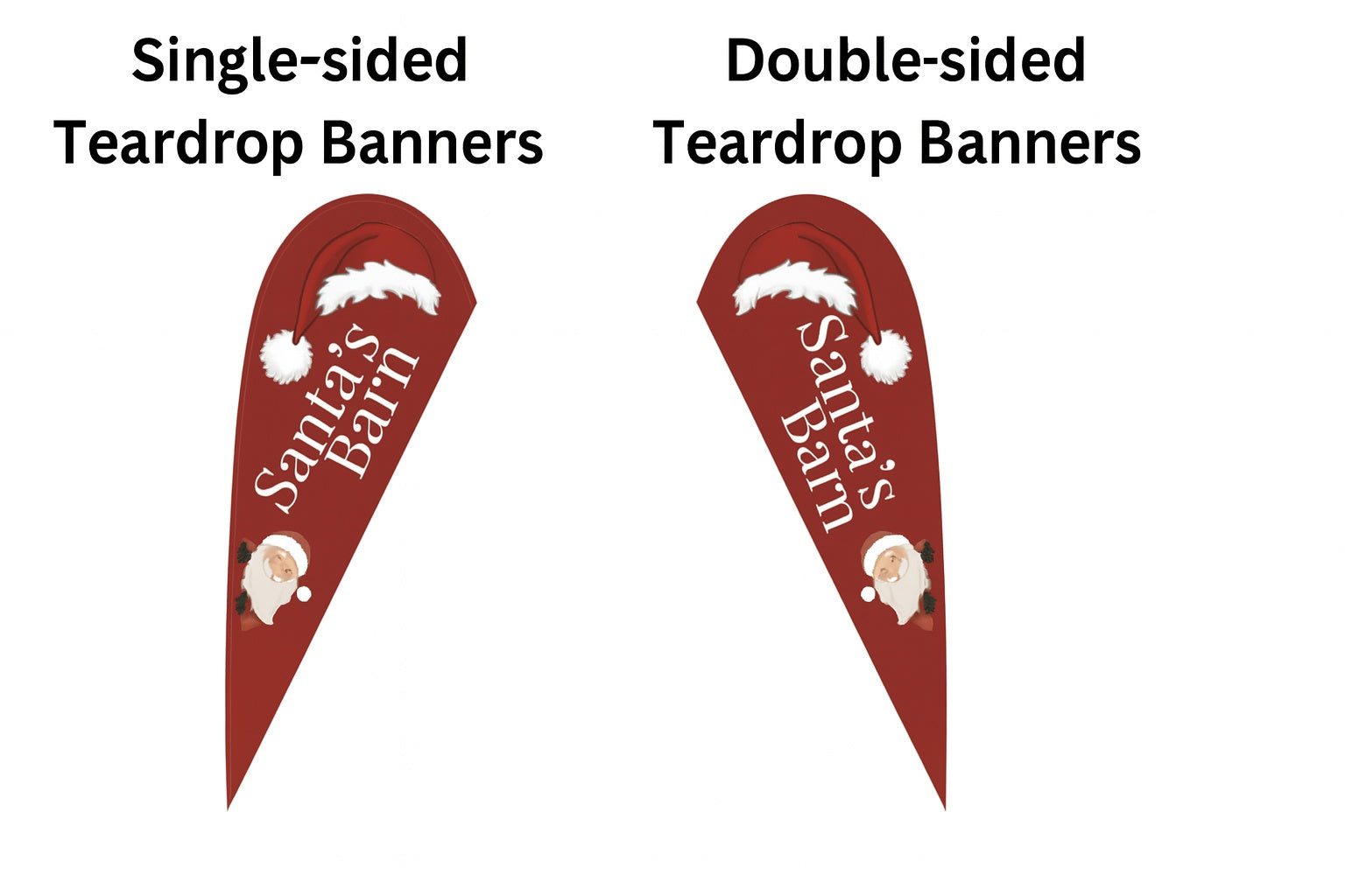 Single-Sided vs Double-Sided Teardrop Banners: Practical Guide for Chr ...