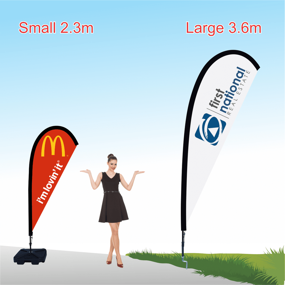 Premium Custom Teardrop Banners Australian Made 24 Hour Turnaround ...