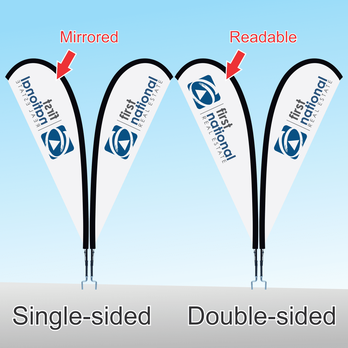 Premium Custom Teardrop Banners Australian Made 24 Hour Turnaround ...